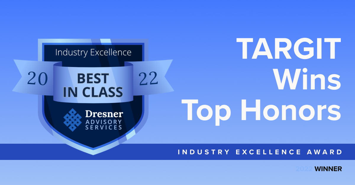 TARGIT Wins in Dresner 2022 Industry Excellence Awards
