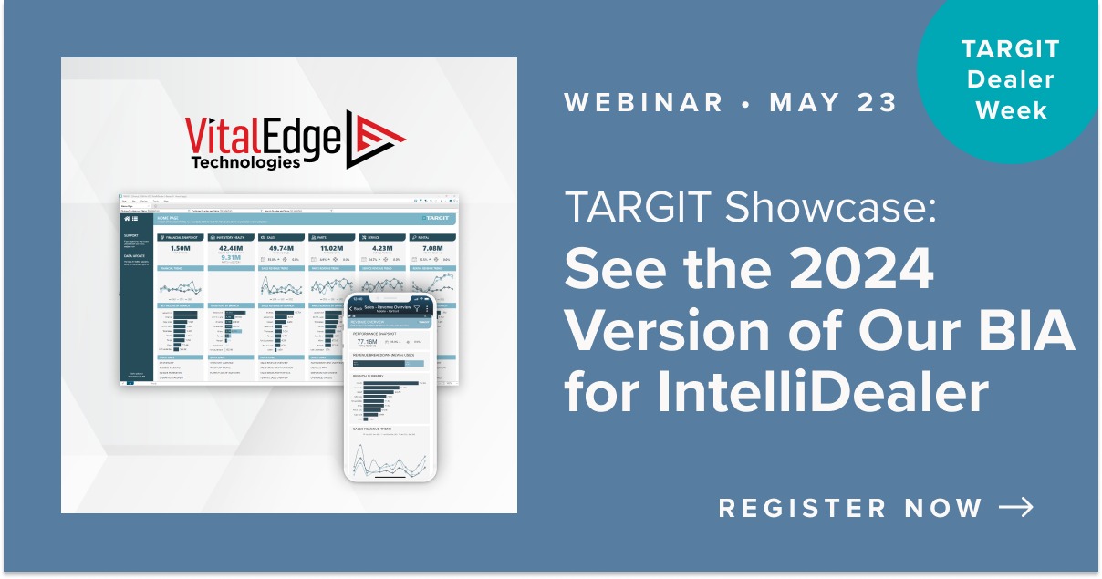 TARGIT Showcase: 2024 BIA for IntelliDealer - TARGIT Webinar